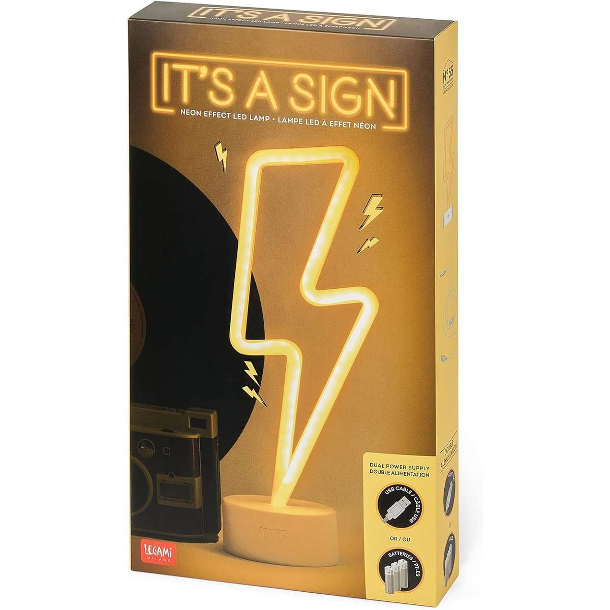 LEGAMI Lampada Led Effetto Neon It'S A Sign Flash - LEGLL0004 — Mornati ...