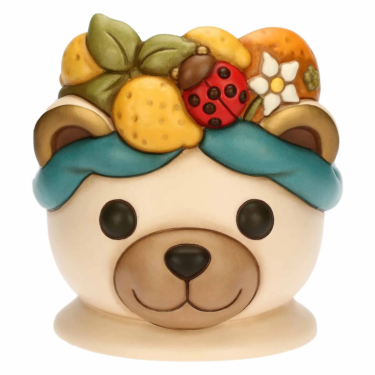 THUN Cachepot Teddy Corona Con Limoni E Coccinella Ella In Ceramica ...
