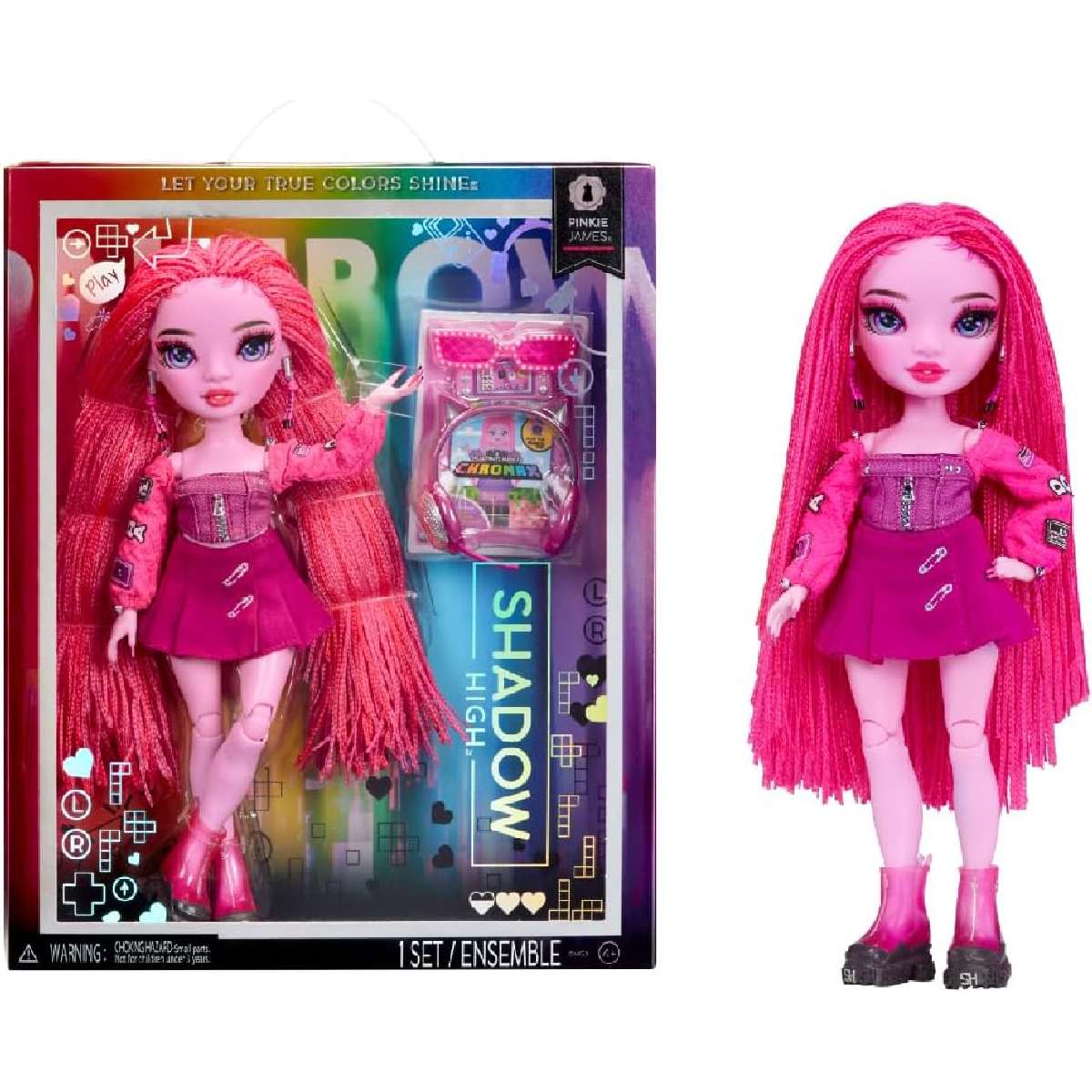 MGA Shadow High F23 Fashion Doll Pink Pinkie James - 592839EUC ...