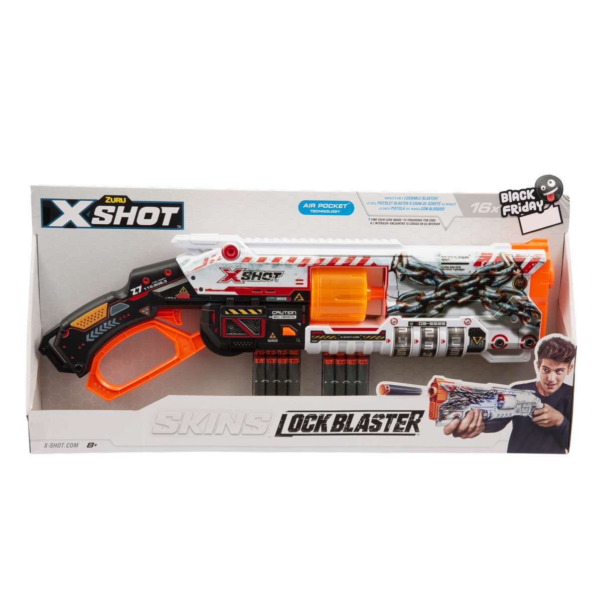 GIOCHERIA X-Shot Skins S1 Lock Blaster - POS230330 — Mornati Paglia